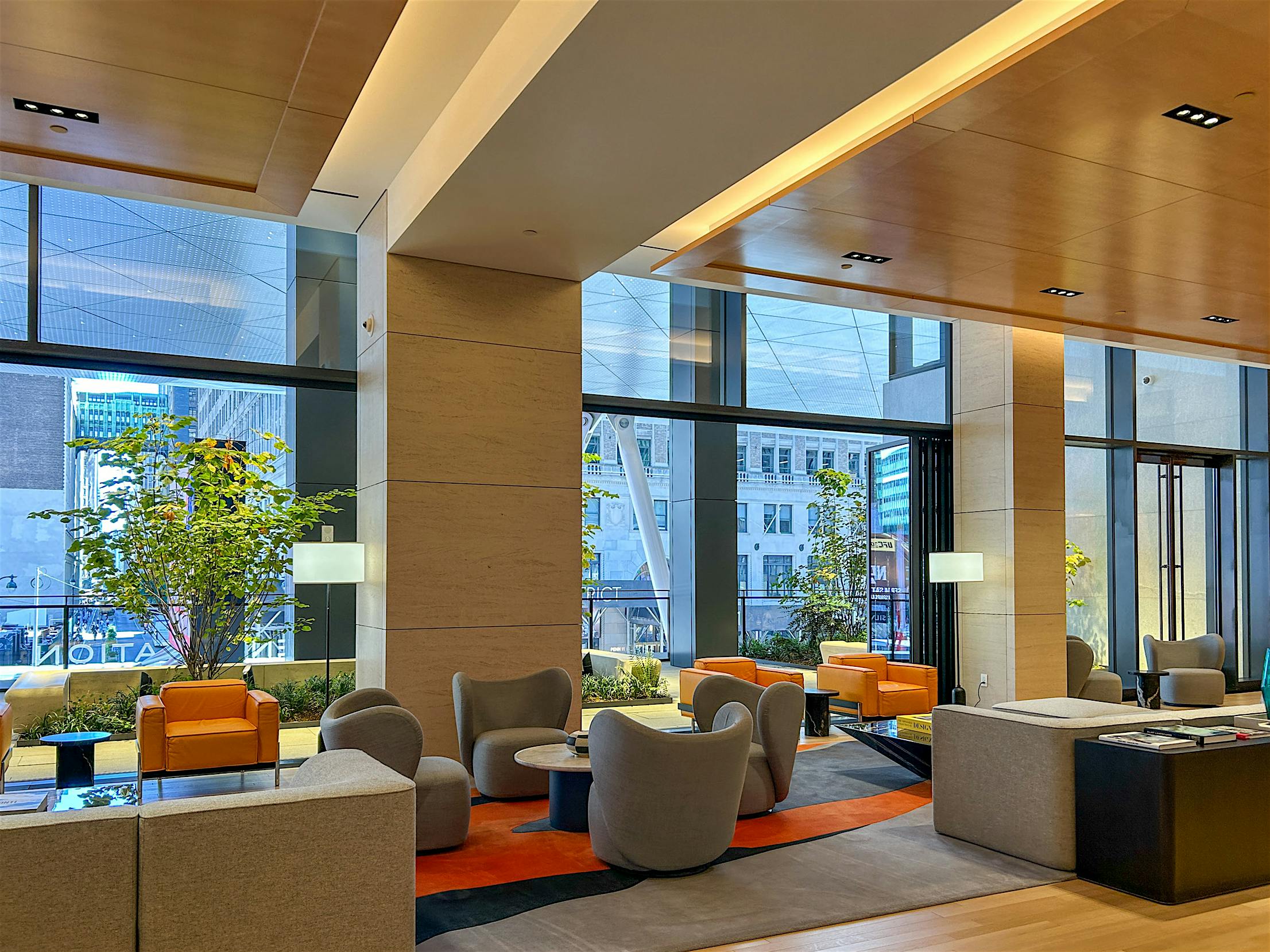 PENN 2 Tenant Amenities & Workspaces with Commercial Glass Doors